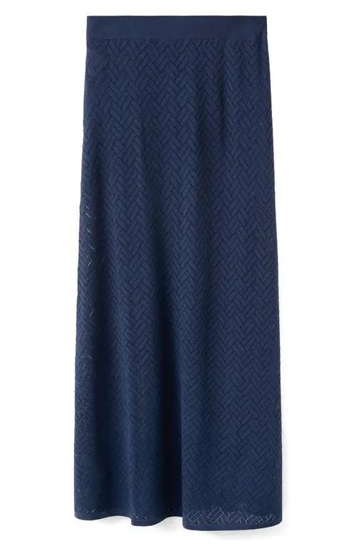 Mango Openwork Knit Maxi Skirt