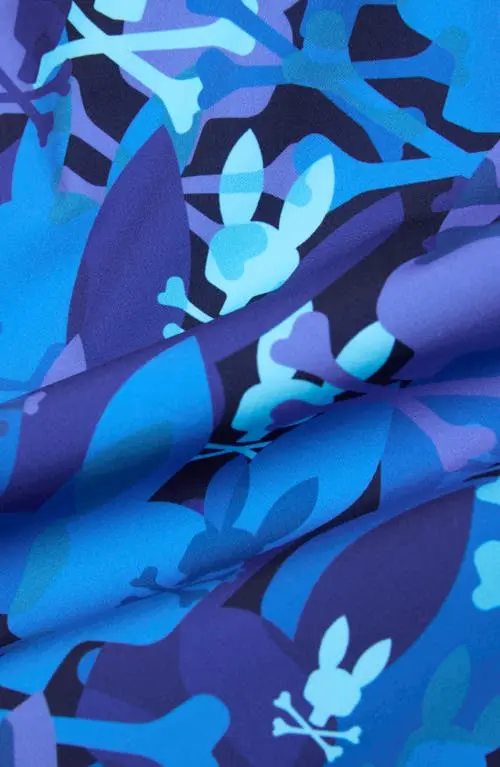 Psycho Bunny Tanner Camo Bunny Print 6-inch Swim Trunks