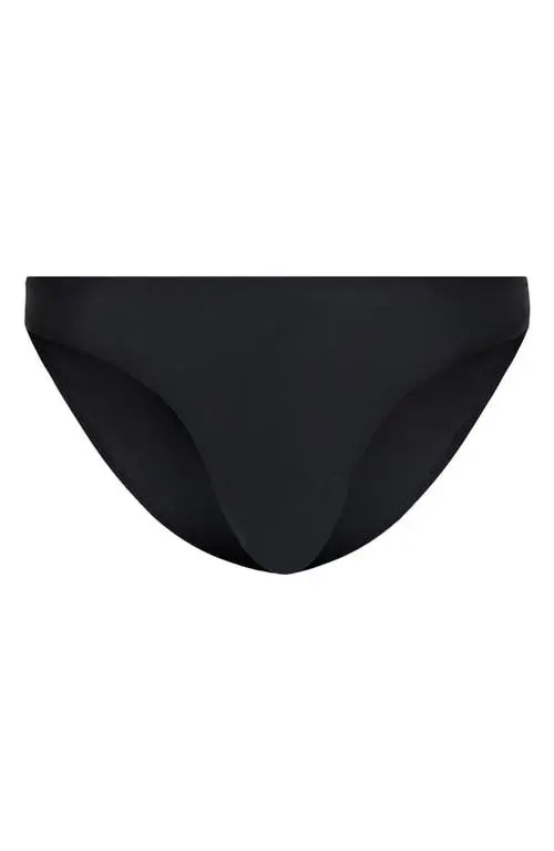 MILLY Solid Margot Bikini Bottoms - Black