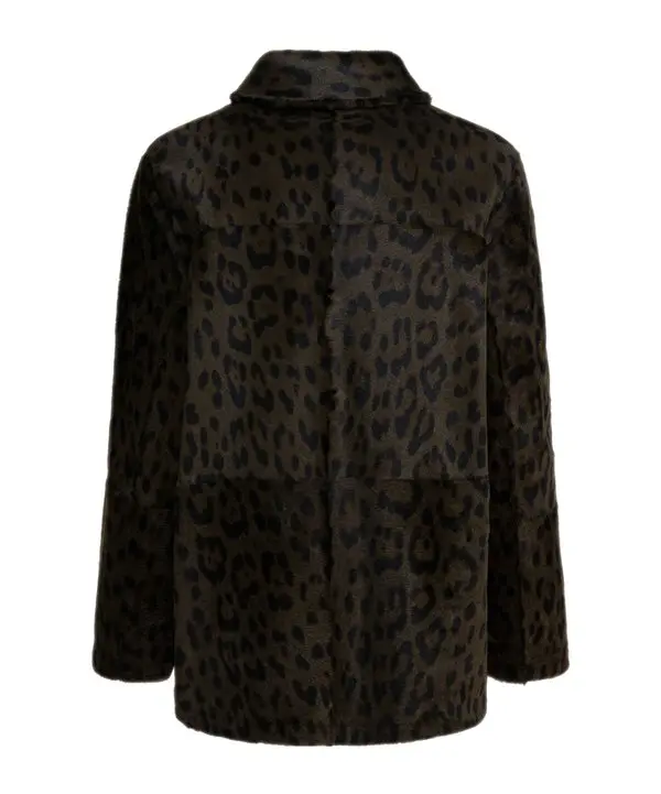 FURLING BY GIANI Leopard Print Coat