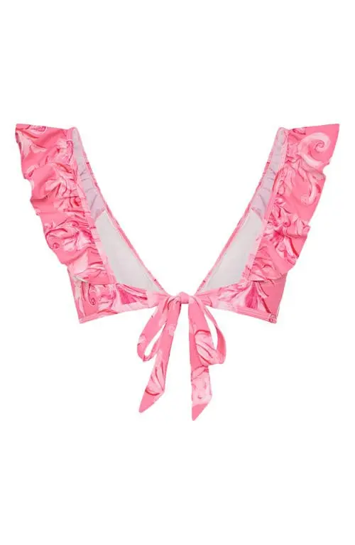 MILLY Canopée Ruffle Bikini Top