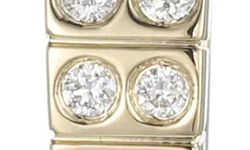 TYPE JEWELRY Leggo Id Diamond Hoop Earrings