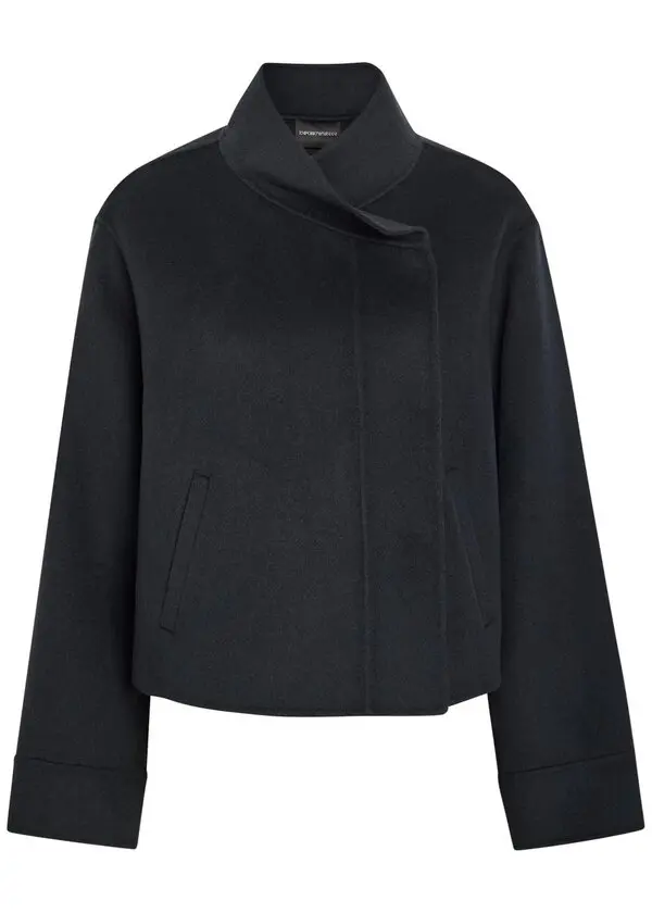 Emporio Armani Wool And Cashmere-blend Jacket