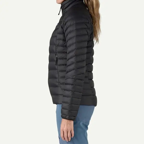 Patagonia Down Sweater Quilted Jacket With High Collar And Zip Up Closure