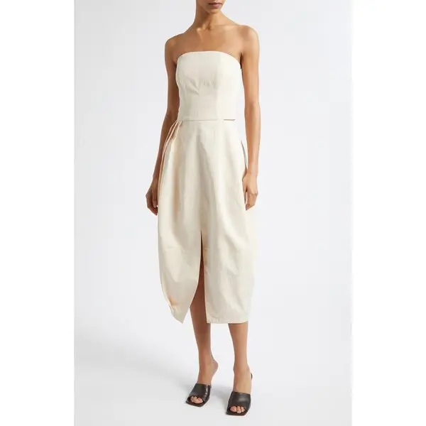 ISRAELLA KOBLA Senita Strapless Midi Dress