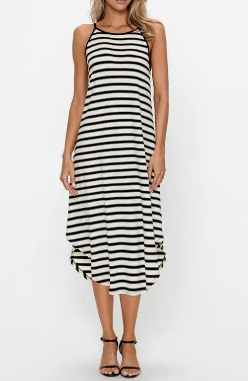 PS BY CUPSHE Sleeveless Stripe Midi Dress