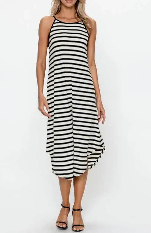 PS BY CUPSHE Sleeveless Stripe Midi Dress
