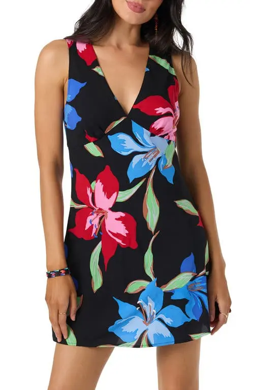 O'Neill Eloise Sleeveless Tropical Print Mini Dress