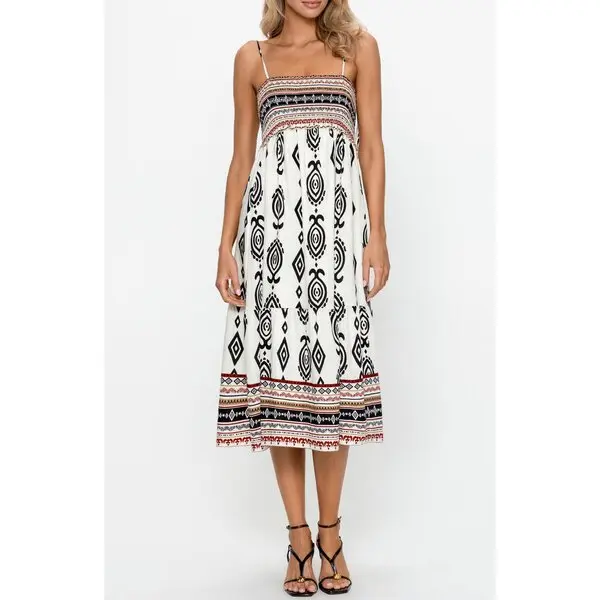 PS BY CUPSHE Sleeveless Printed Midi Dress