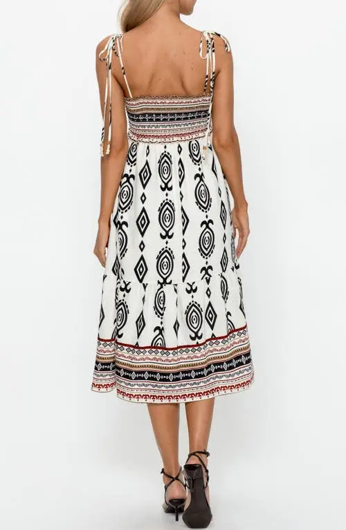 PS BY CUPSHE Sleeveless Printed Midi Dress