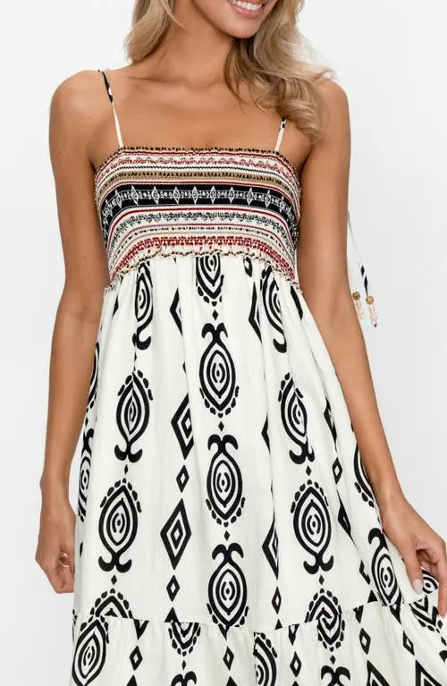 PS BY CUPSHE Sleeveless Printed Midi Dress