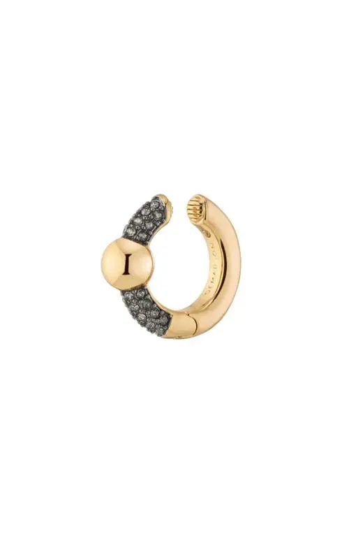 Demarson Tatum Ear Cuff With Crystal Pavé And Stud Detail - Gold/hem/crystal