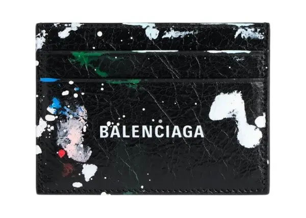 Balenciaga Cash Card Holder Bag - Black