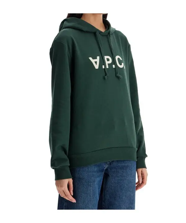 A.p.c. Logo Printed Drawstring Hoodie