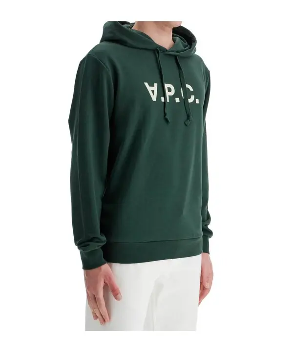A.p.c. Logo Printed Drawstring Hoodie