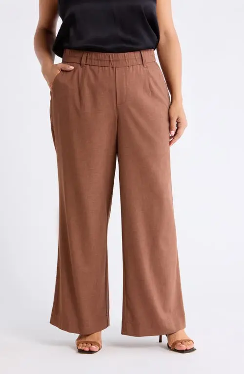Wit & Wisdom Skyrise High Rise Wide Leg Pants - Mocha