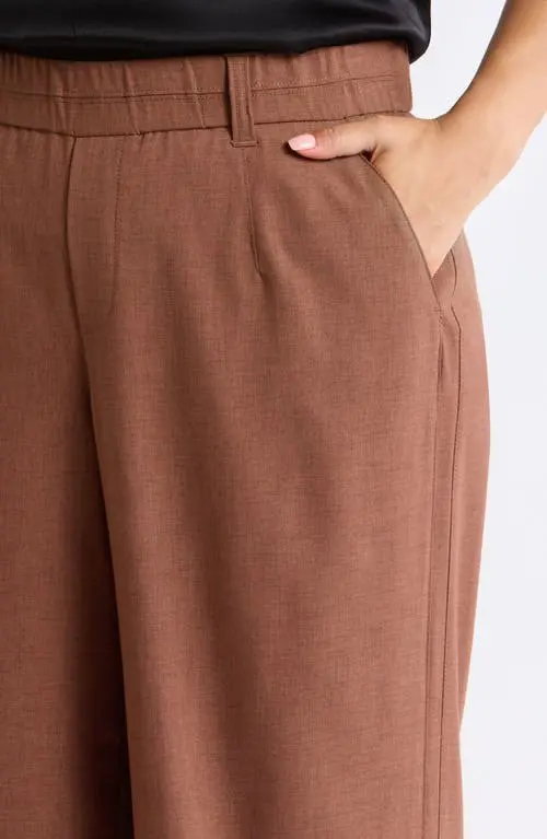 Wit & Wisdom Skyrise High Rise Wide Leg Pants - Mocha
