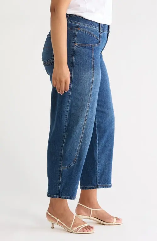 Wit & Wisdom High Waist Barrel Leg Jeans