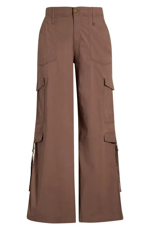 Wit & Wisdom Skyrise High Rise Wide Leg Cargo Pants - Mocha