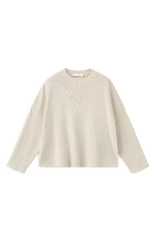 Mango Crewneck Sweatshirt With Drop Shoulders