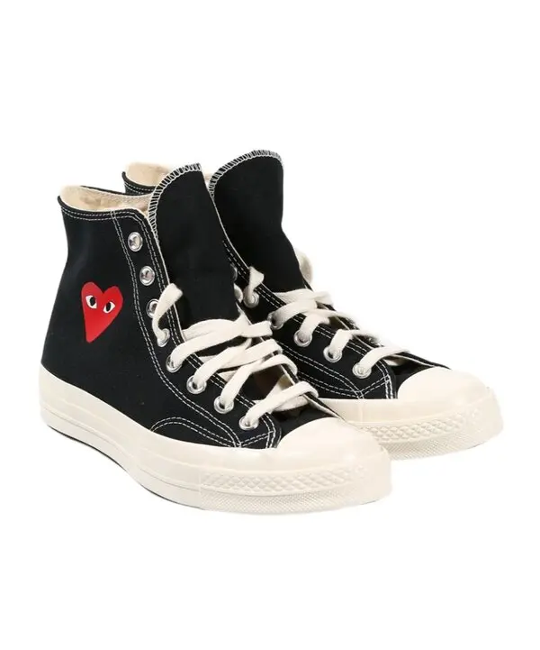 Play Comme Des Garcon Comme Des Garçons Play X Converse Lace-up High-top Sneakers