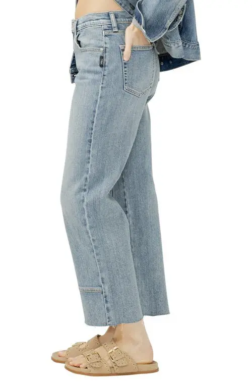 SILVER JEANS CO. Western Relaxed Ankle Straight Leg Jeans