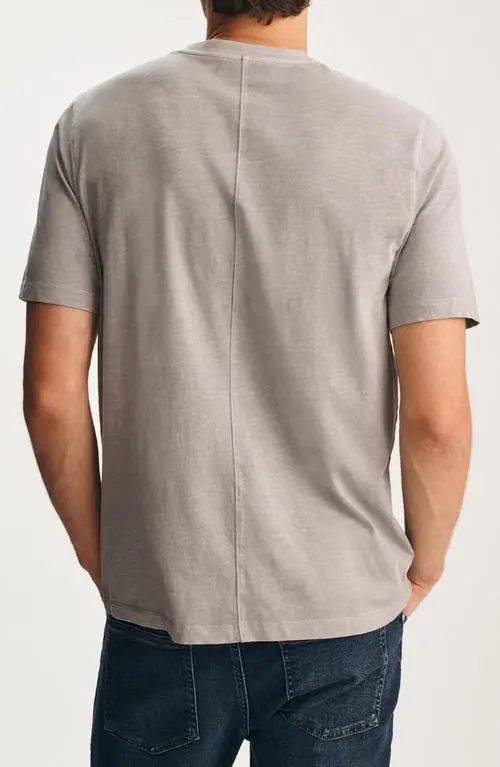 MAVI Pale Brown Slub Cotton Blend T-shirt