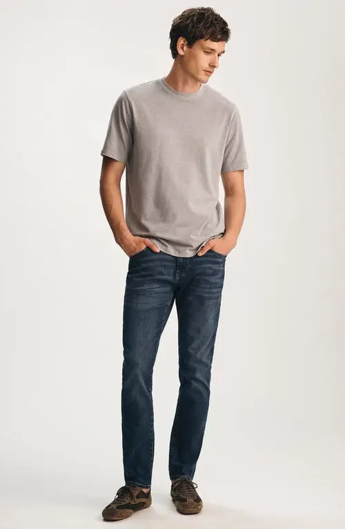 MAVI Pale Brown Slub Cotton Blend T-shirt