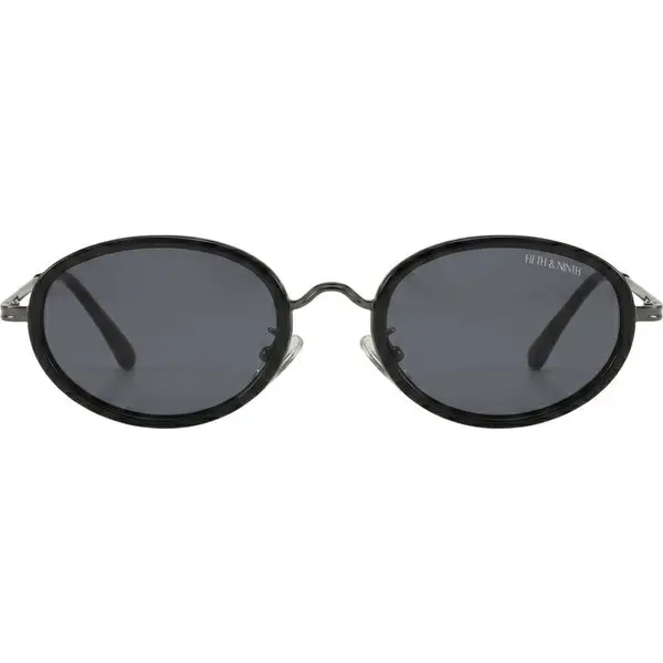FIFTH & NINTH Ciel Oval Sunglasses - Black
