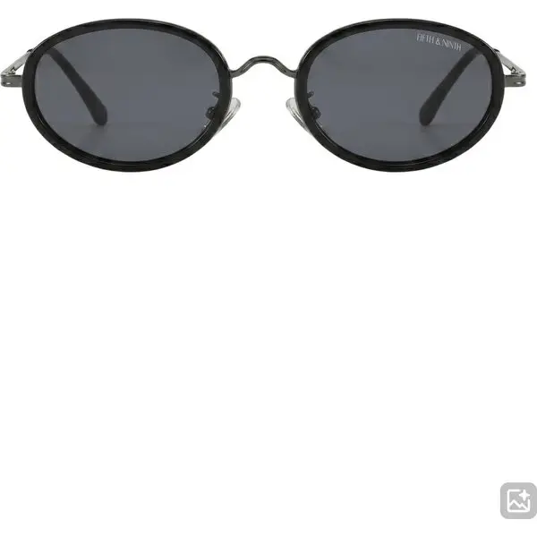 FIFTH & NINTH Ciel Oval Sunglasses - Black