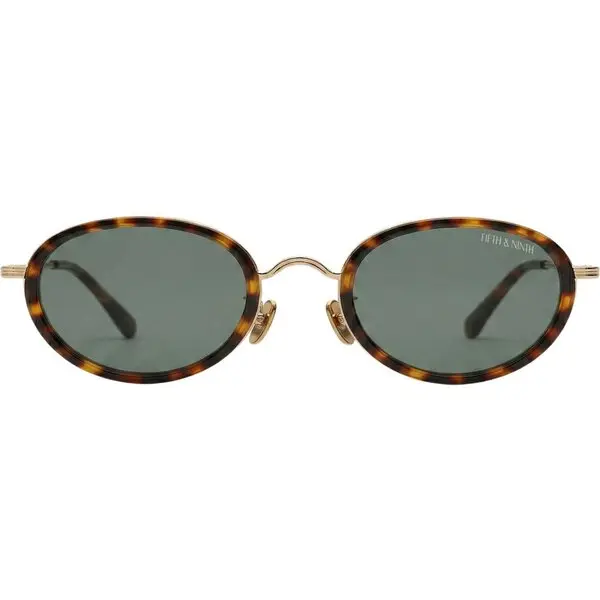 FIFTH & NINTH Ciel Oval Sunglasses - Torte/green