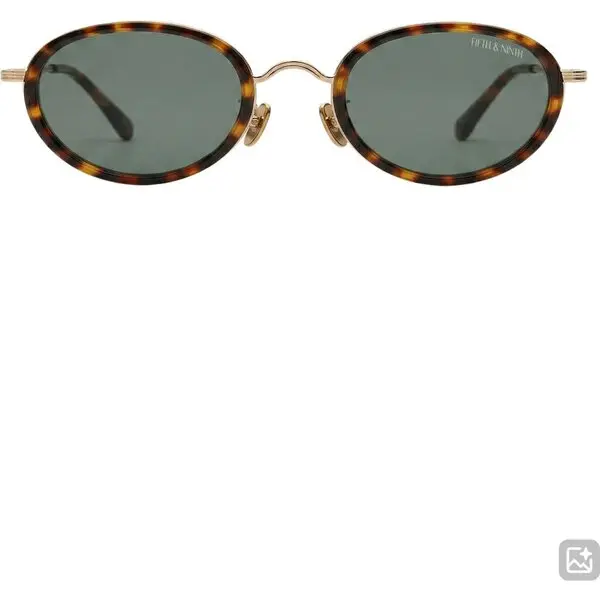 FIFTH & NINTH Ciel Oval Sunglasses - Torte/green