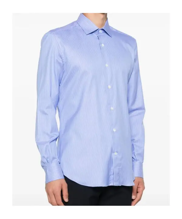 MAZZARELLI Lapel Long Sleeve Shirt
