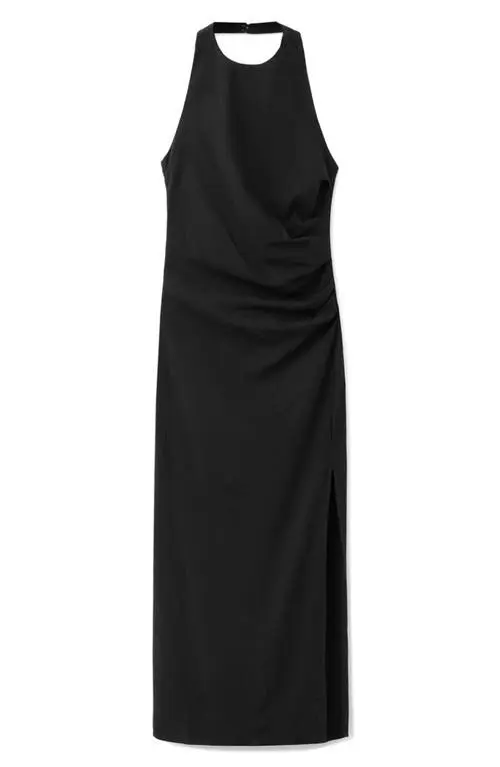 Mango Lola Halter Neck Dress - Black