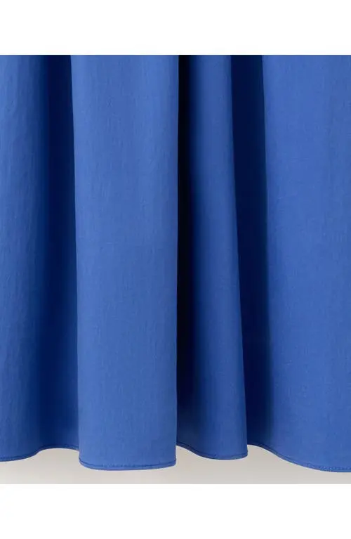 Mango Strapless Sweetheart Ruched Cotton Blend Dress