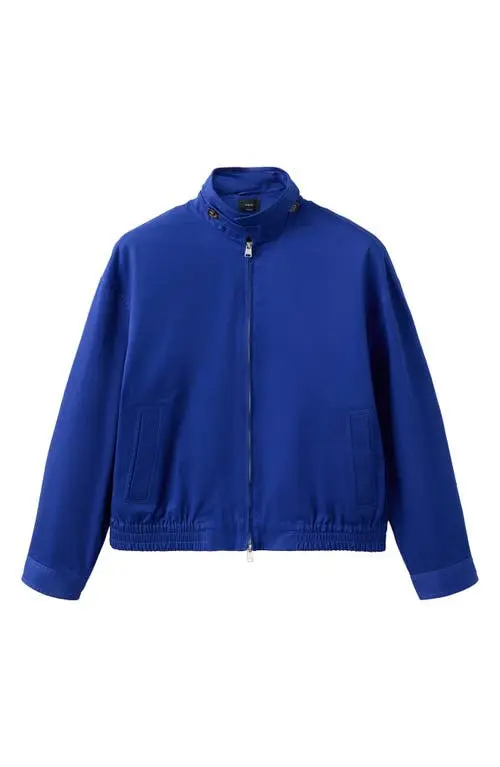 Mango Oversized Convertible Collar Jacket - Blue