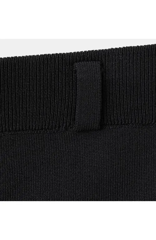 Mango Ribbed High Waist Shorts