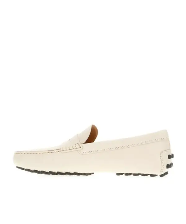 TOD'S Logo Embossed Penny Loafers