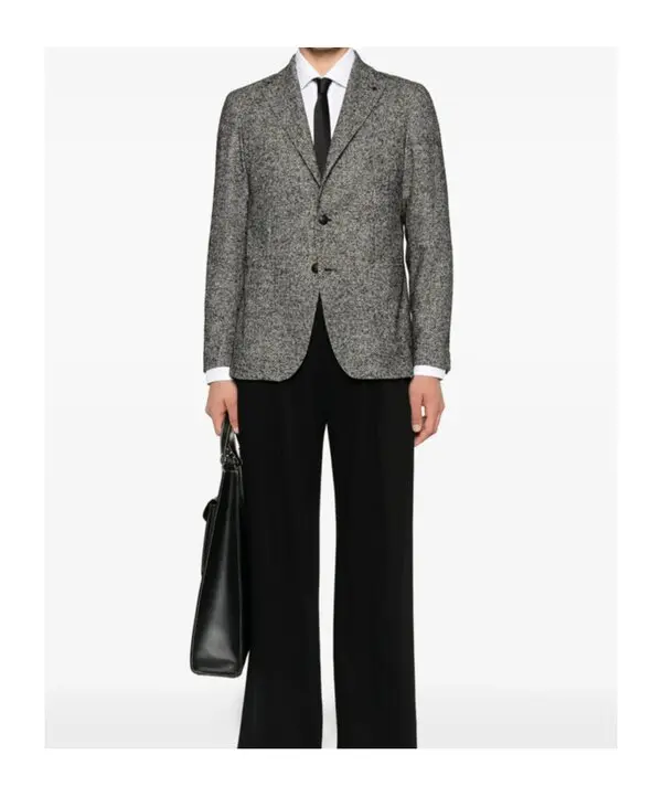 MAZZARELLI Lapel Long Sleeve Shirt