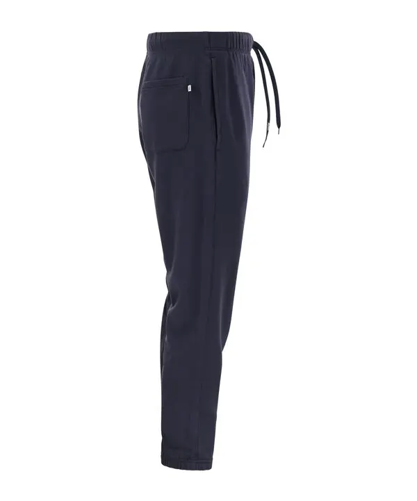 AUTRY Logo Patch Tapered Leg Track Pants - Black