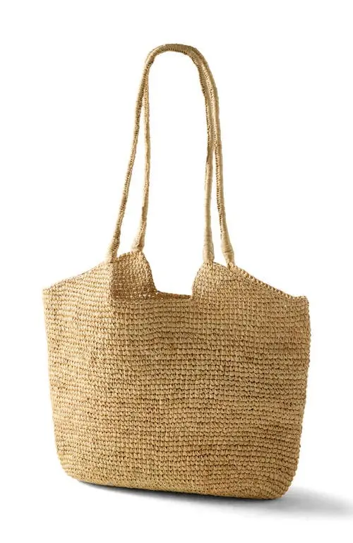HAVEN WELL WITHIN Raffia Tote Bag - Natural