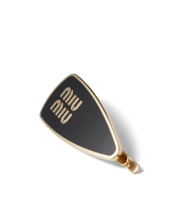 Miu Miu Logo Detailed Hair Clip