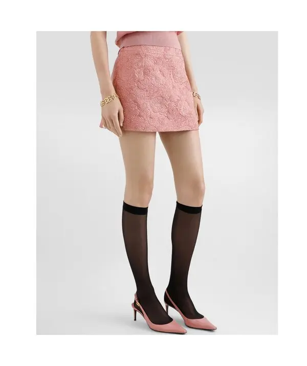 Dolce & Gabbana Floral Jacquard Mini Skirt
