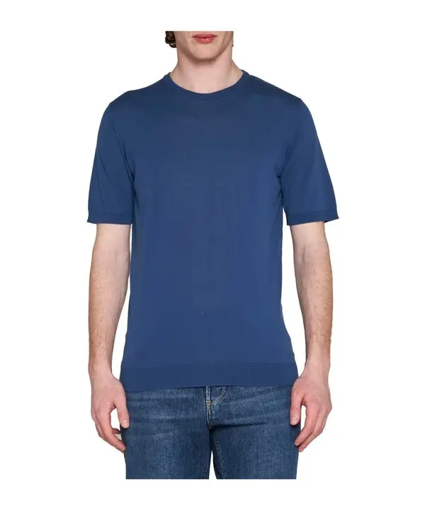 ROBERTO COLLINA Short-sleeved Knitted T-shirt