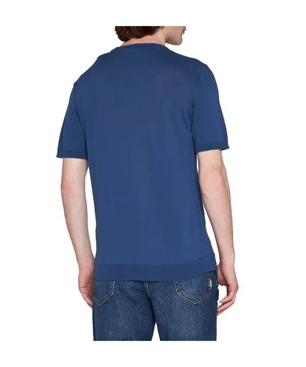 ROBERTO COLLINA Short-sleeved Knitted T-shirt