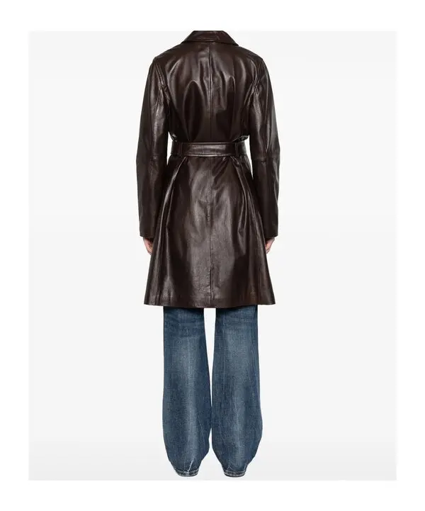 Max Mara Leather Trench Coat