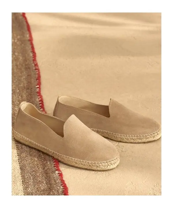 Manebí Round Toe Suede Espadrilles - Nude