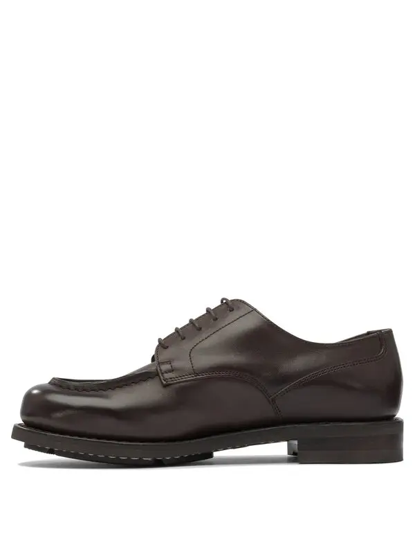 Paraboot Chambord Leather Lace-up Shoes - Black