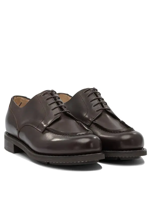 Paraboot Chambord Leather Lace-up Shoes - Black