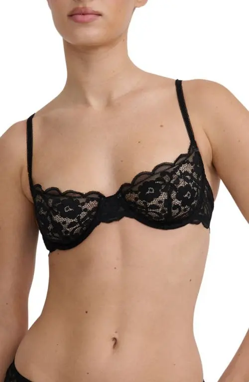 KAT THE LABEL Annie Lace Underwire Bra - Black